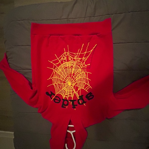 555 spider hoodie | Sweaters | Red Rare Spider Authentic Hoodie | Poshmark